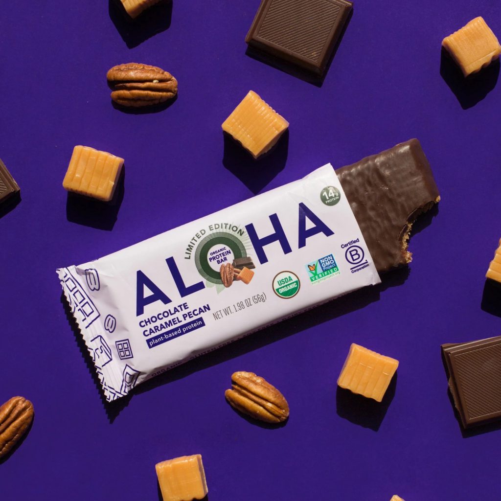 ALOHA Launches Limited Edition Chocolate Caramel Pecan Bar | Nosh.com