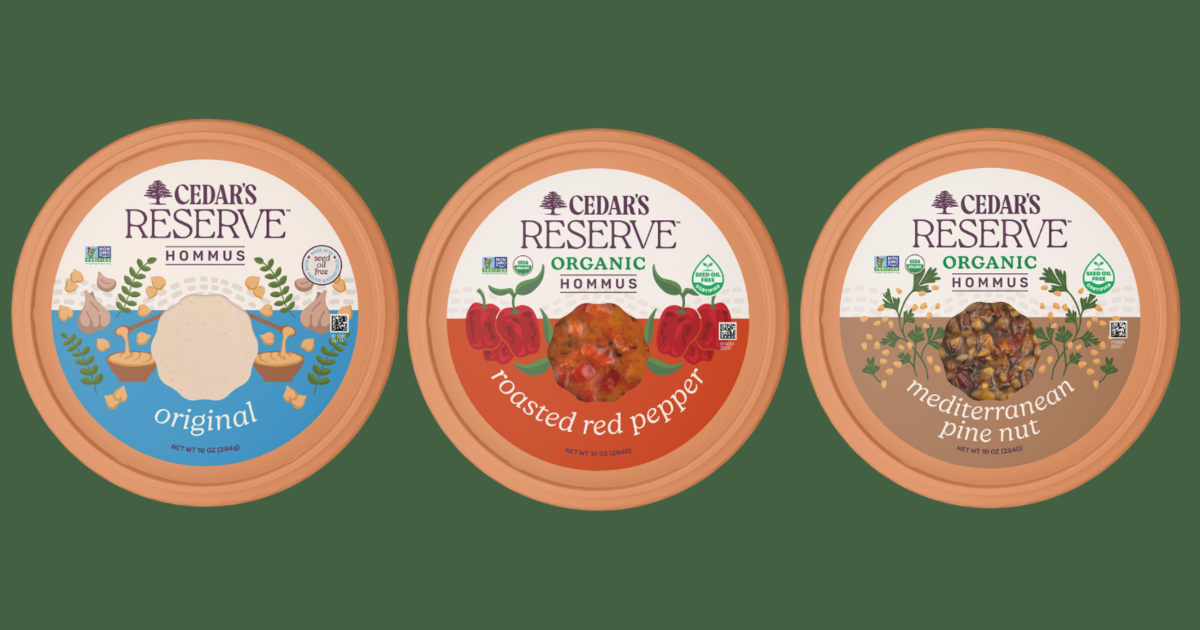 Cedar’s Foods Certifies Entire Reserve Hommus Line as Seed-Oil-Free ...